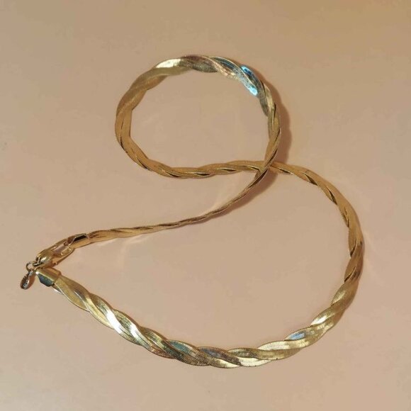 Vintage | Jewelry | Vintage 4k Ge Bc Lind Braided Yellow Gold Chain ...